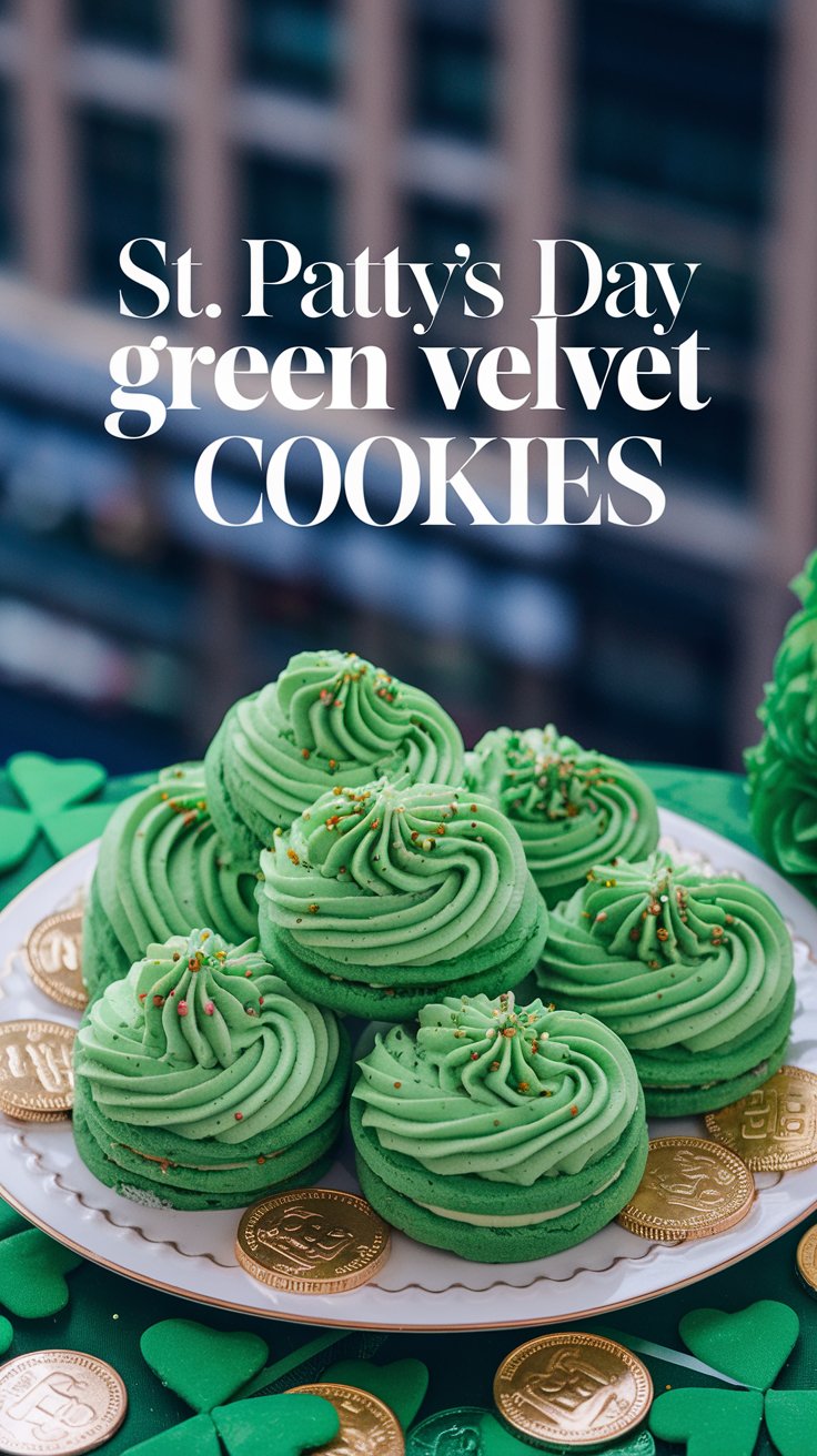 Green Velvet Cookies for St Patrick's Day - Leprechan Approved ...